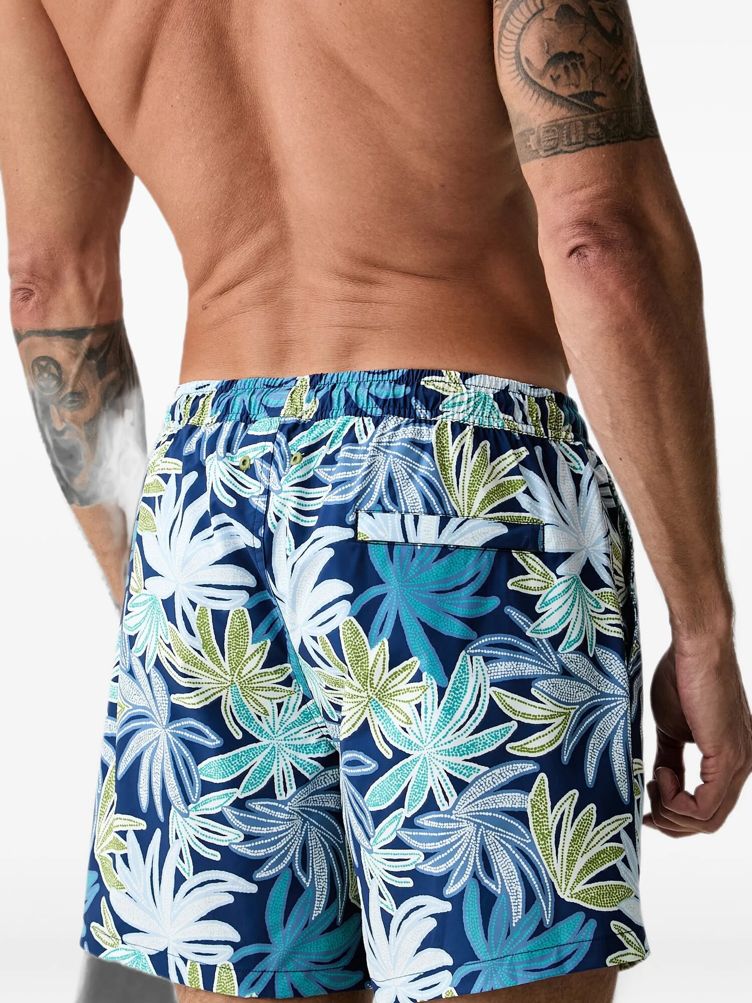 Шорты для плавания Marc O'Polo Leaf-print drawstring swim shorts, размер 48 EU — фото 1