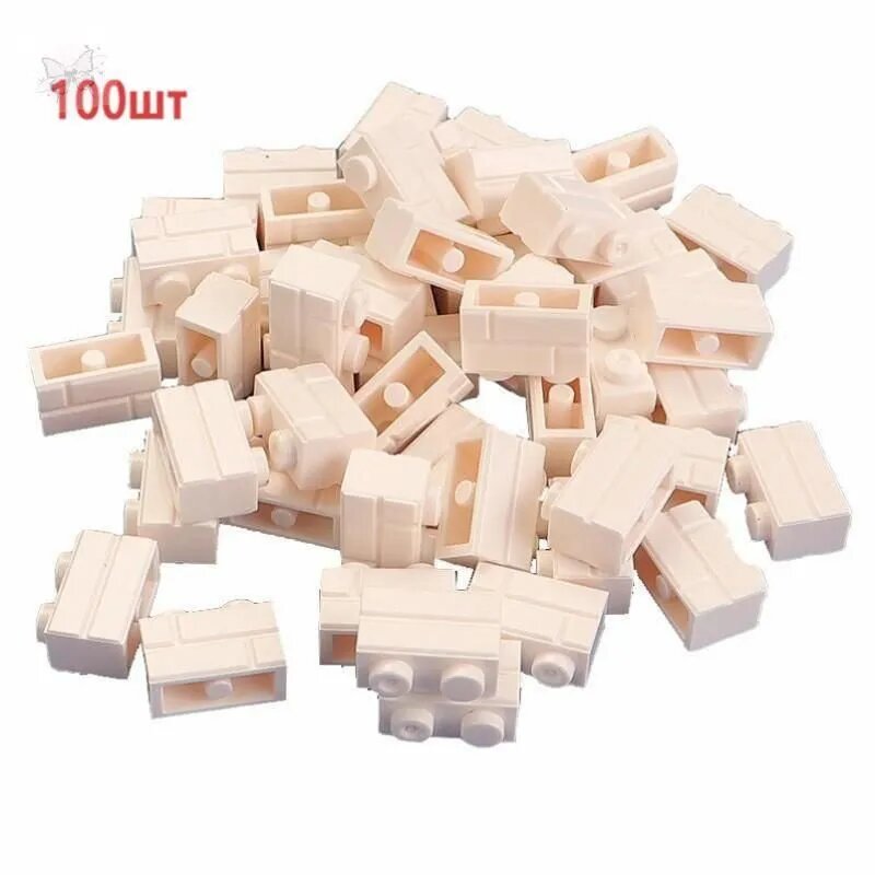 Конструктор пластиковый, 100 деталей, совместимый с LEGO, цвет хаки — фото 1