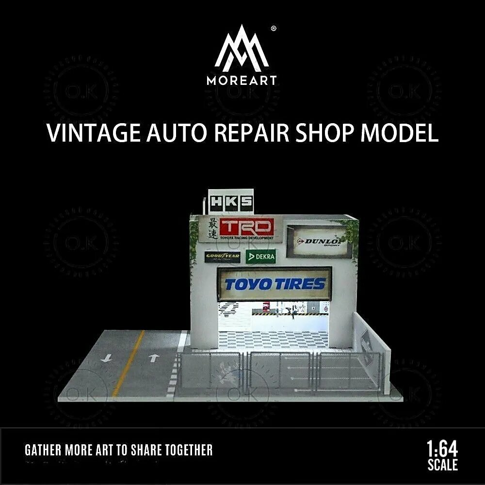 MoreArt 1:64 Винтажный гараж Автостоянка Модель
