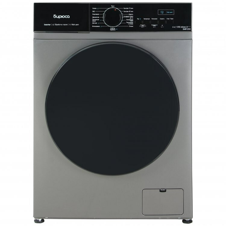 Стиральная машина БИРЮСА WM-SM812/03 M металлик