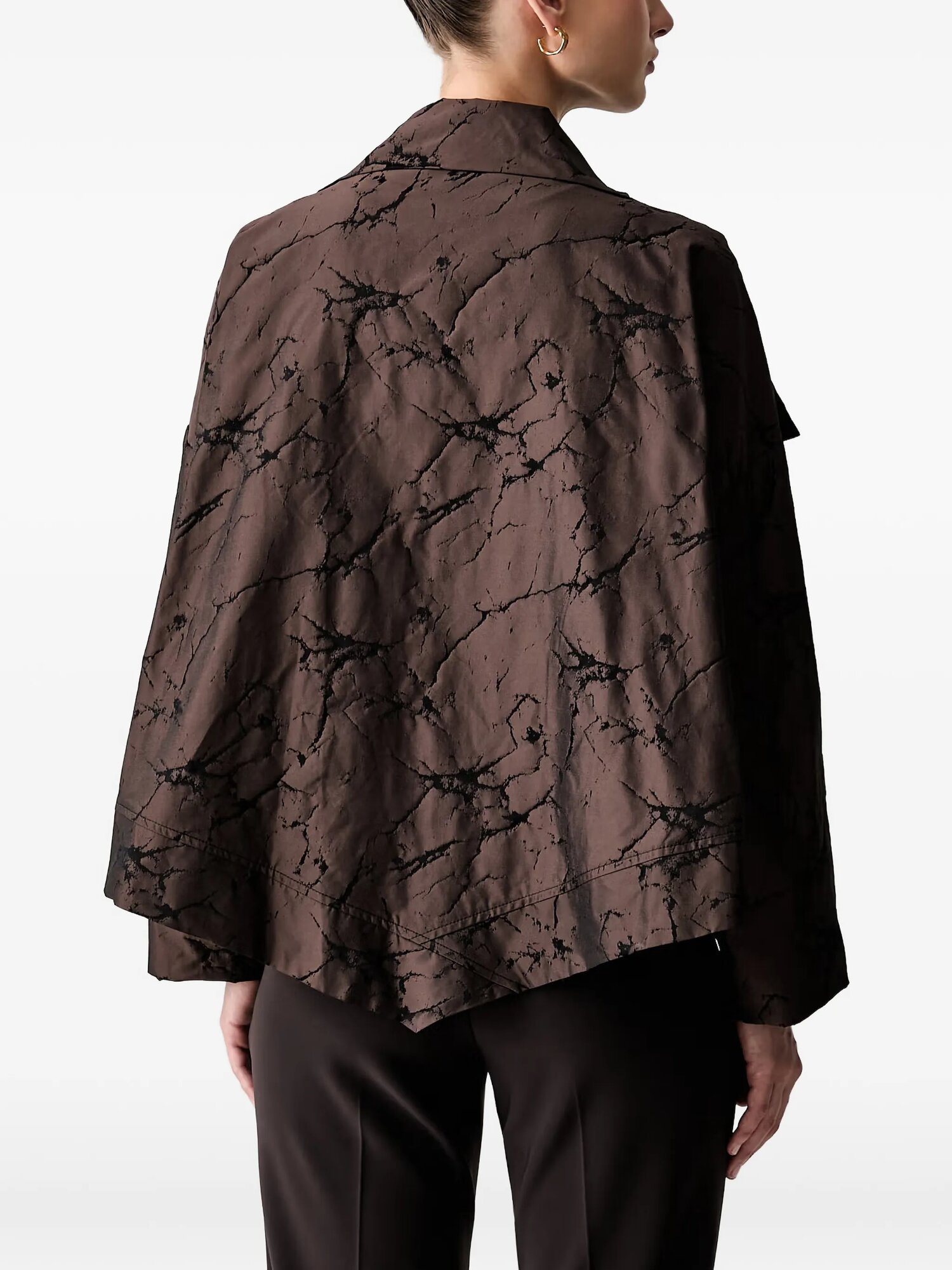 Куртка Joseph Ribkoff Marble-print draped jacket, размер 40 — фото 1