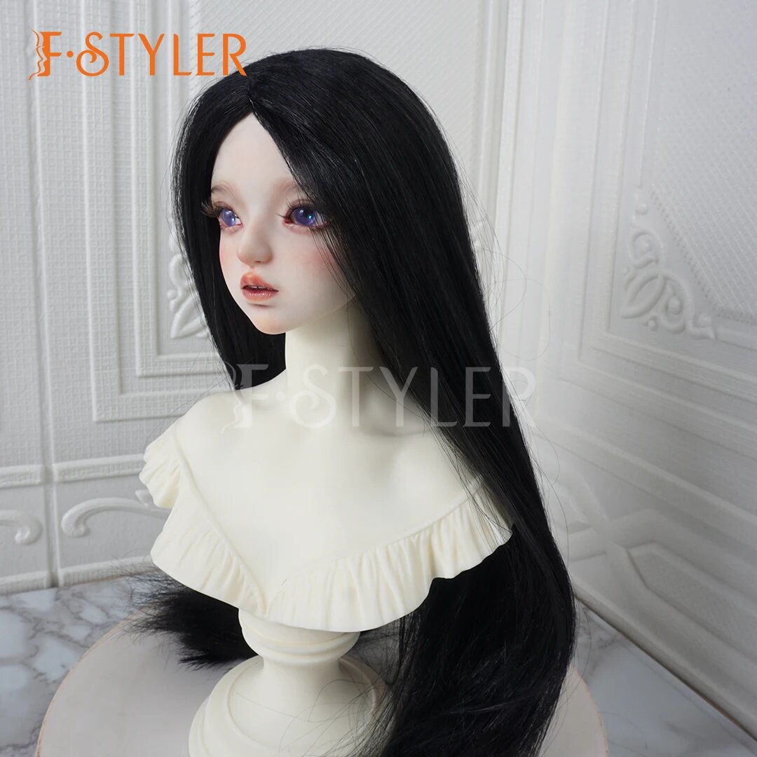 Парики FSTYLER Basic для кукол BJD Черный, Black, 4-5 inch head size