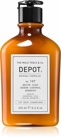 Шампунь для волос Depot 100 hair cleansing no. 107 white clay sebum shampoo, для мужчин, 250 мл