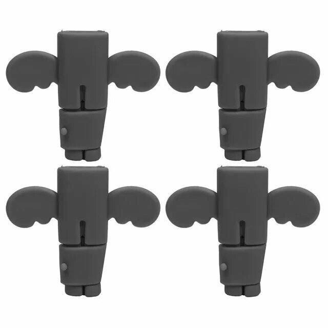 Силиконовый кабель органайзер 1/4 шт. A-Black 4PCS