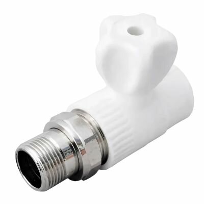 Valfex Кран шаровый PPR радиаторный прямой 25 х 1/2"