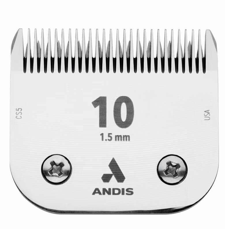 Andis 10FC Nozhkom dlya Strizhki Zhivotnykh, 1.5mm Dlya Volos, Bez Klyuchika