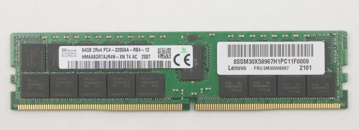 Модуль памяти Hynix HMAA8GR7AJR4N-XN 64GB PC4-3200 16Gbit RDIMM