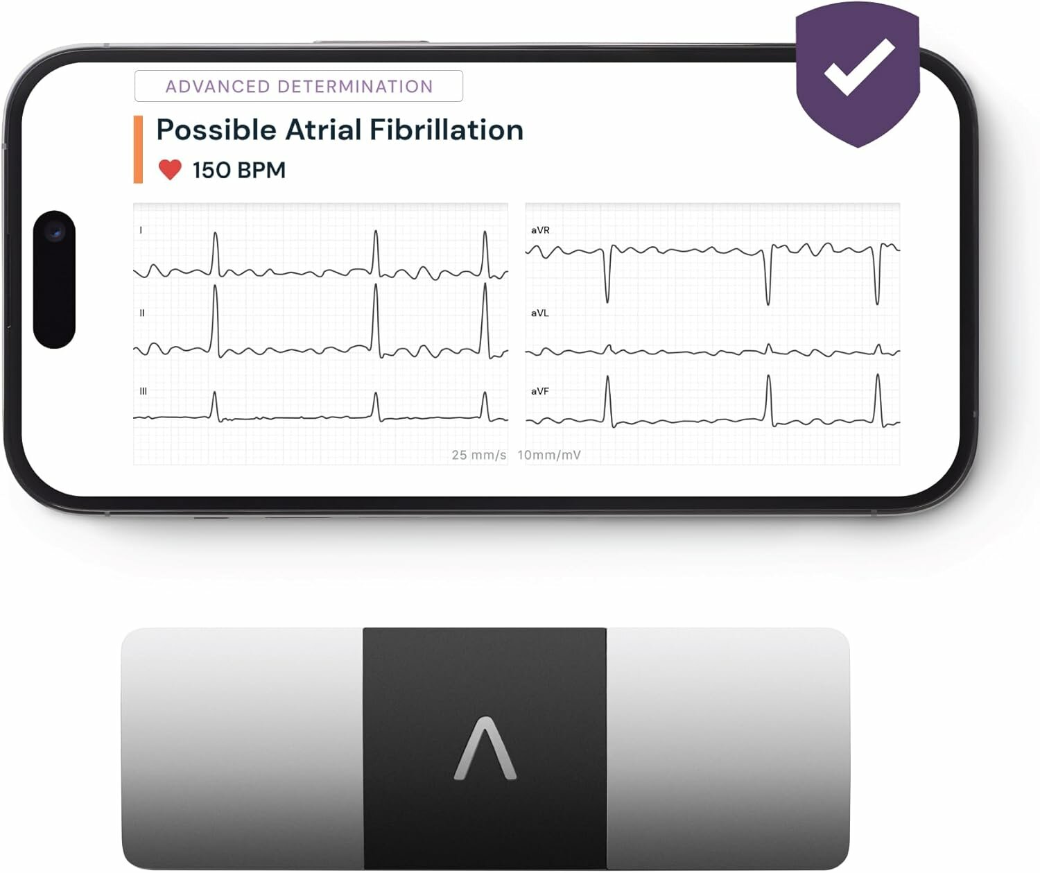 KardiaMobile Персональный ЭКГ-монитор 6-Lead Personal ECG Heart Rate Monitor