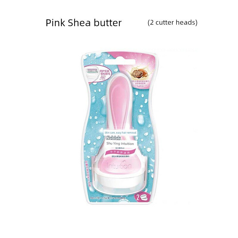 Бритва Schick Comfort для женщин, ручная бритва для удаления волос на ногах, подмышках и в интимных зонах. Розовый [1