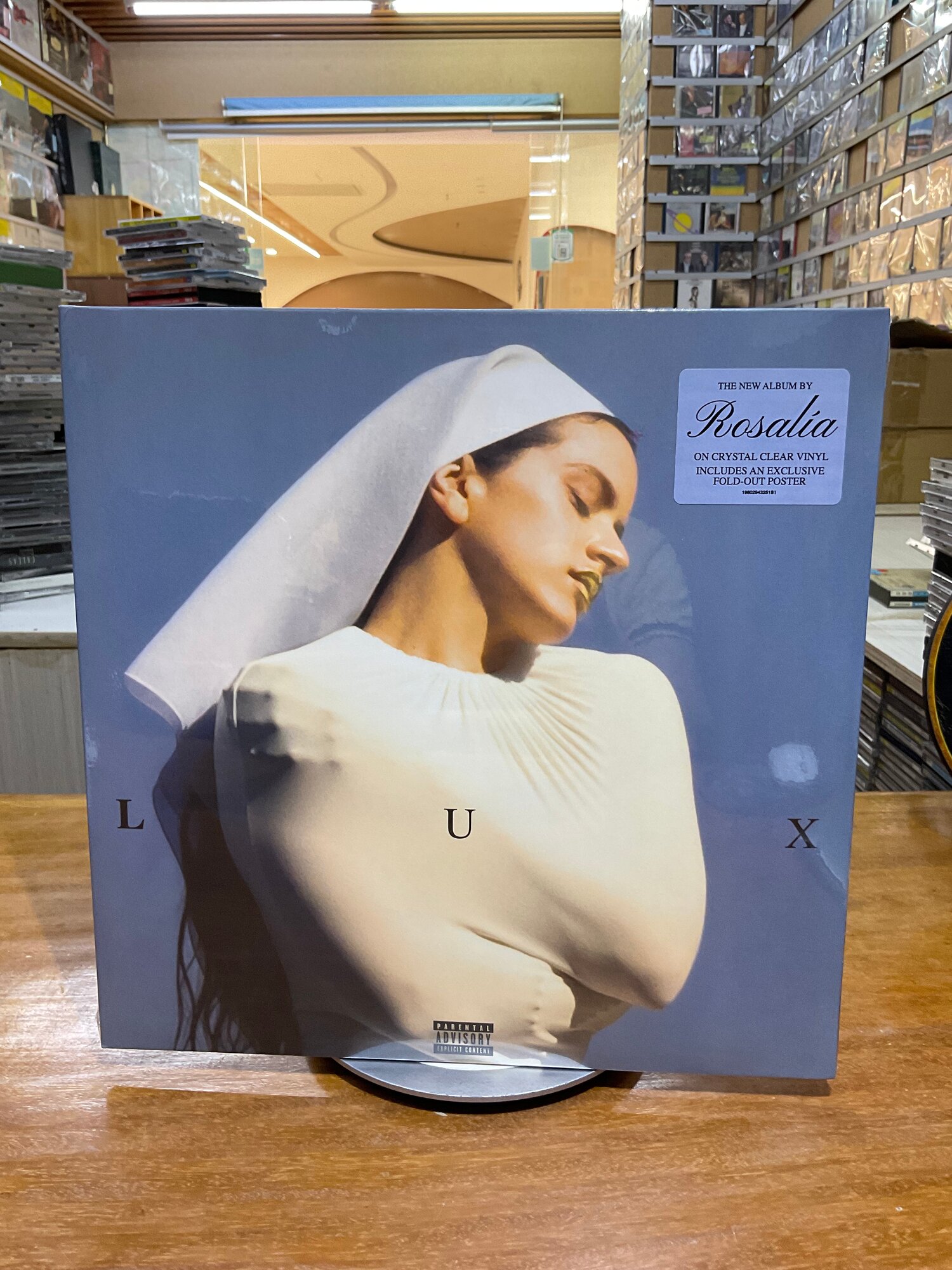 Rosalia Lux Exclusive Poster 2-LP Crystal Clear Vinyl ，. Эксклюзивный постер Rosalia Lux, двойной LP-диск из кристально прозрачного винила,