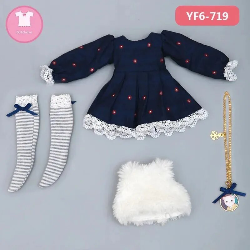 BJD Одежда для девочек 1/6 BJD Платье Красивые Аксессуары для кукол