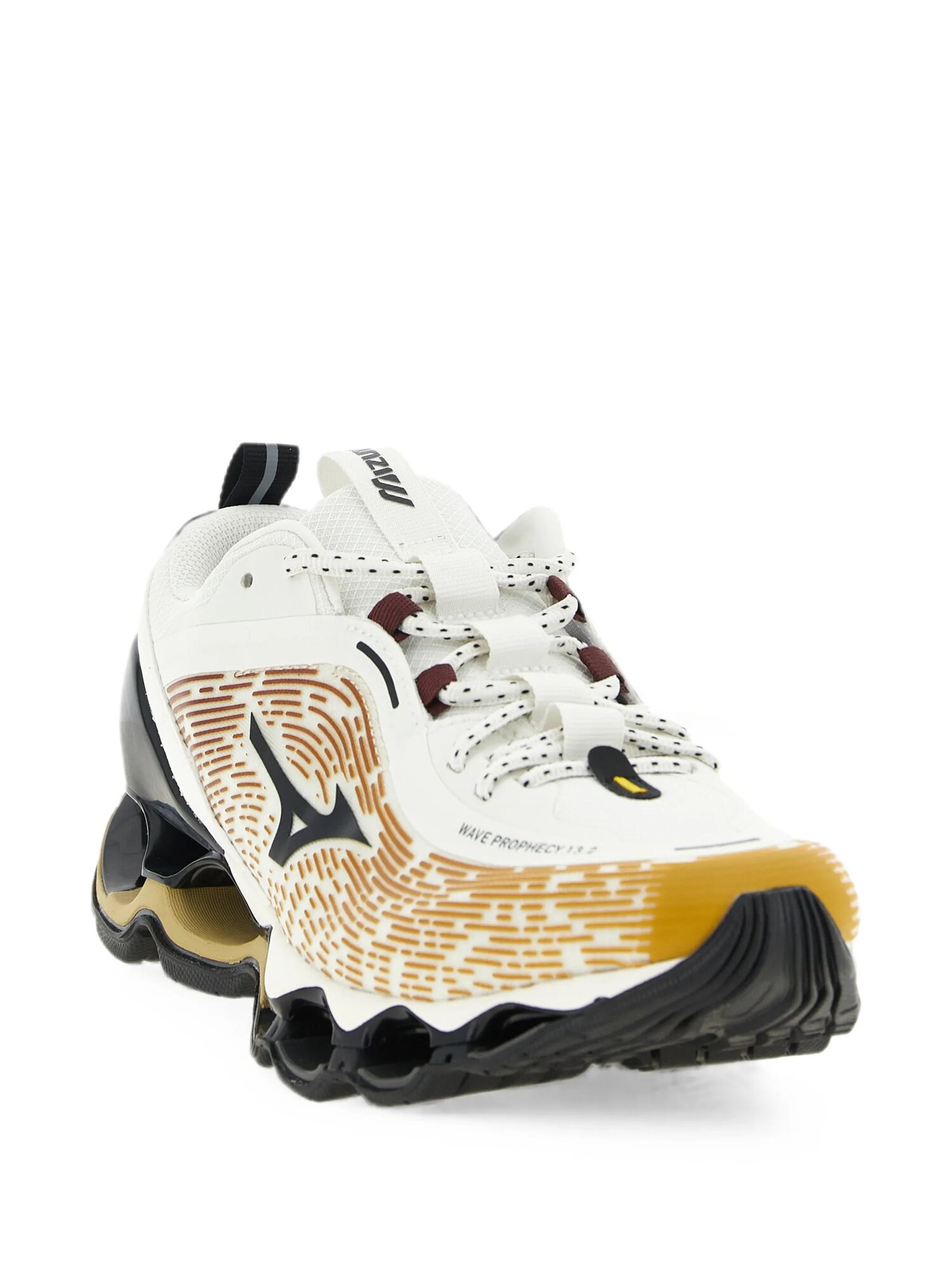 Кроссовки Mizuno Wave Prophecy 13.2 Infinity Wave sneakers, размер 6,5 US, бежевый/белый — фото 1
