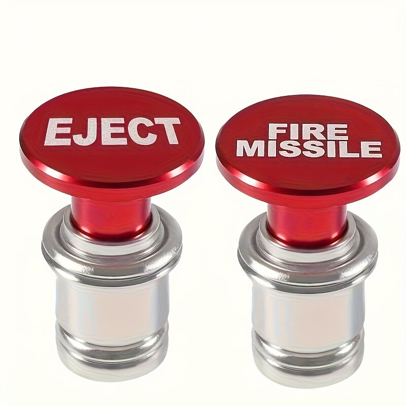 2 шт. красный штекер прикуривателя 12V стандартного размера "EJECT and FIRE MISSILE", без батареи, для большинства автомобилей
