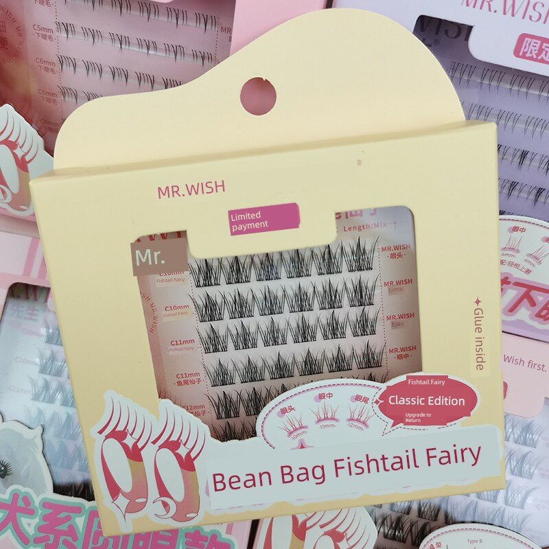 MINISO Mr. Wish Ленивая трехступенчатая книга Естественно вьющиеся, густые и длинные накладные ресницы с подсолнухом