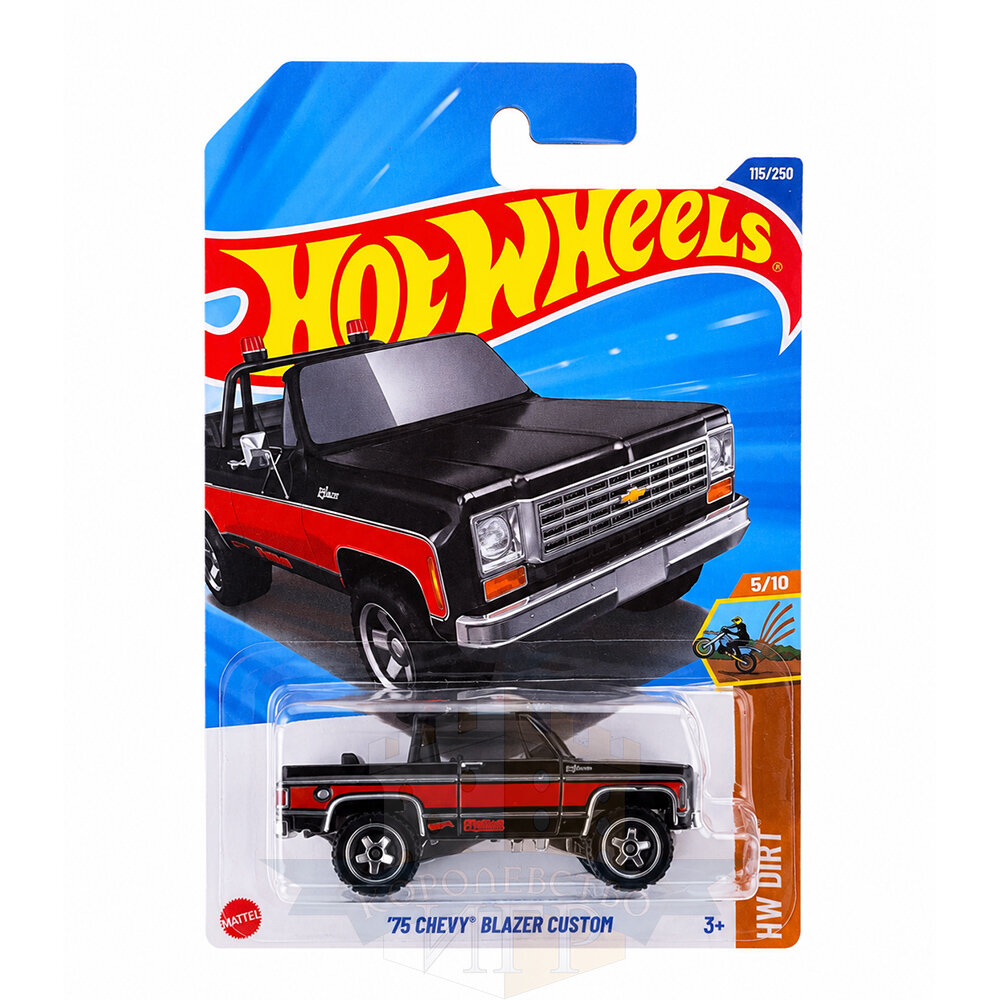 Машинка Mattel Hot Wheels '75 Chevy Blazer Custom, арт. JBB19 (C4982) 115/250
