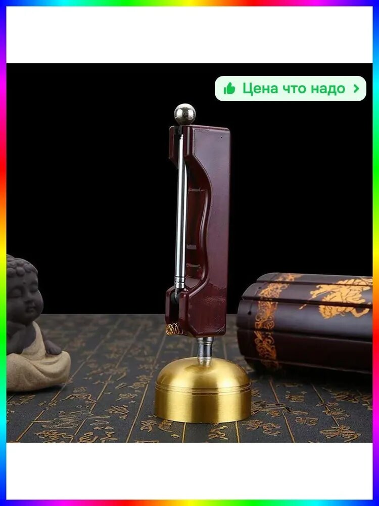 Народный ударный инструмент Джингл-стик, белый, черный, 5 см, 200 г
