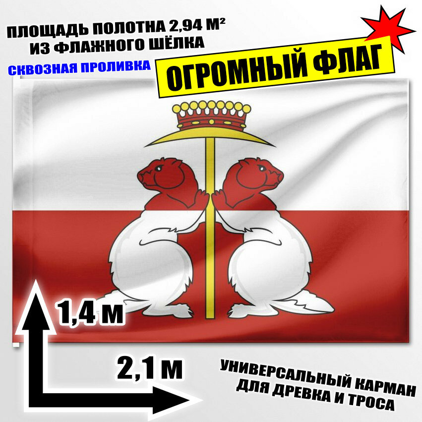 Флаг огромный Донского 210x140 см