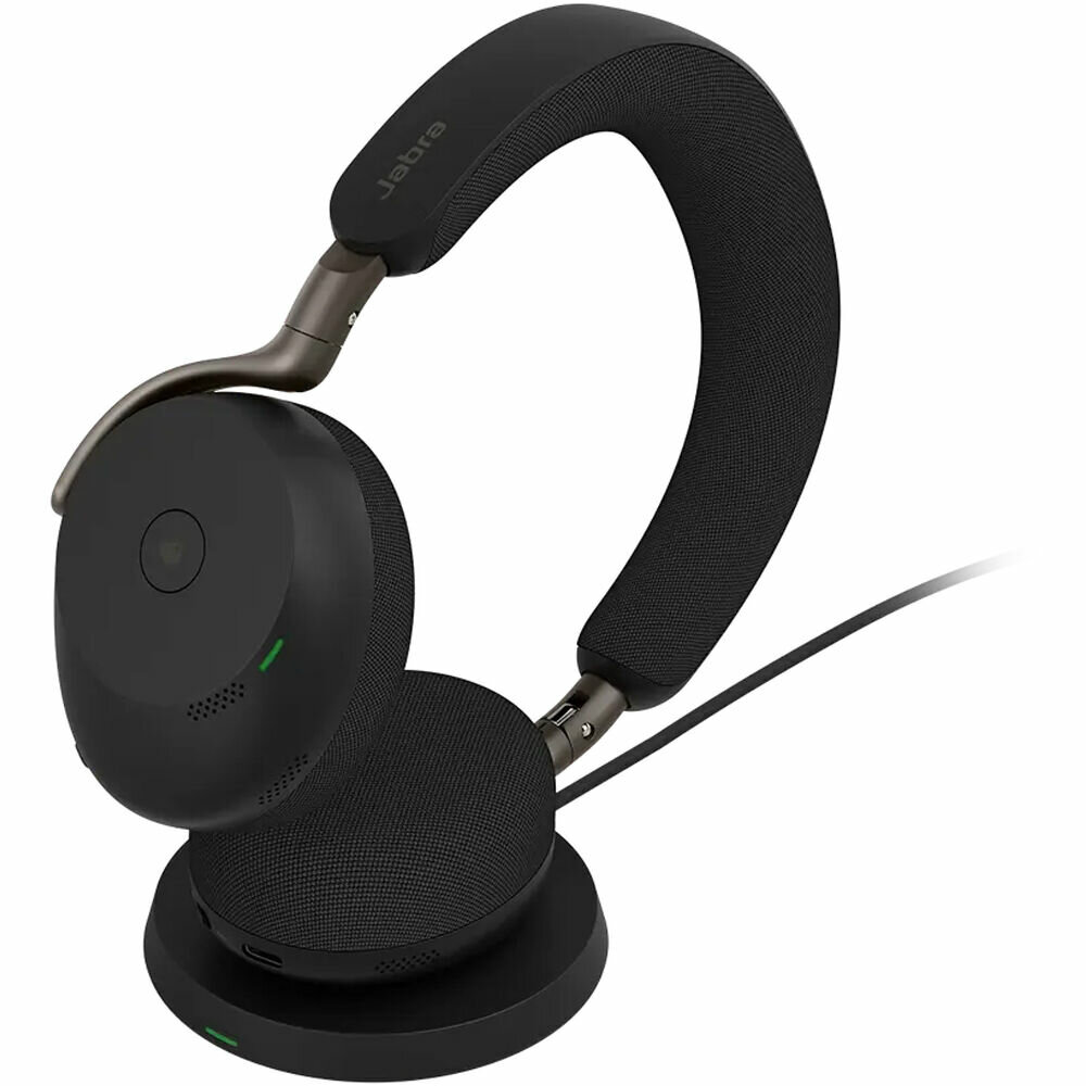 Наушники беспроводные Jabra Evolve3 75 MS, Link390a, Stereo WLC, беспроводные, Черный (37599-999-989)