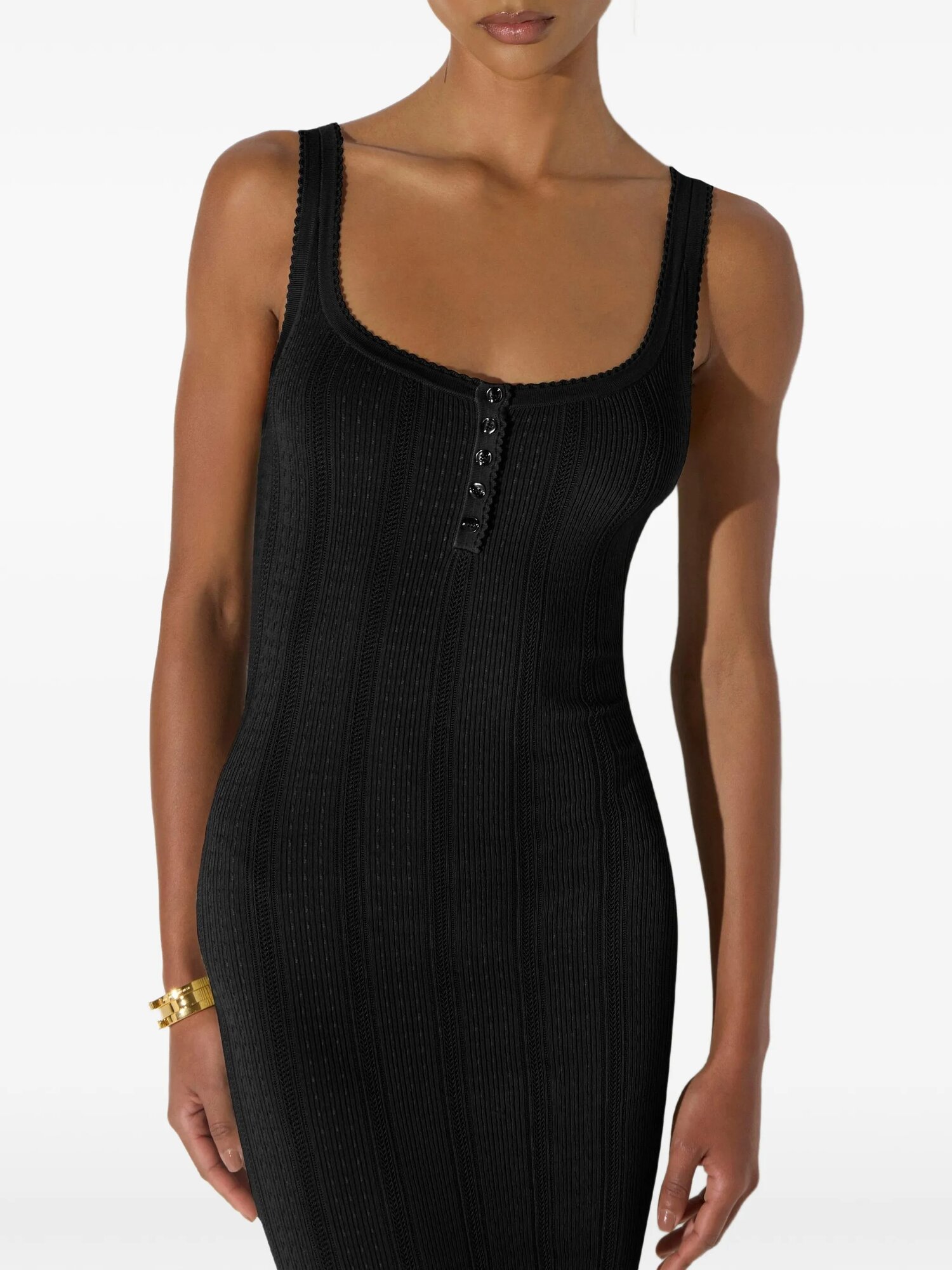 Платье Elisabetta Franchi Knit openwork dress, размер 44 — фото 1