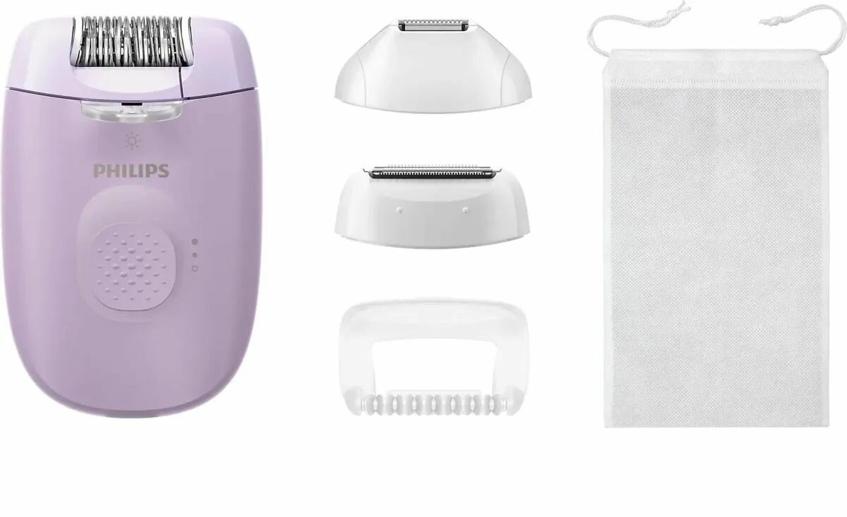 Эпилятор Philips скор:2 насад:3 от электр. сети фиолетовый BRE257/00