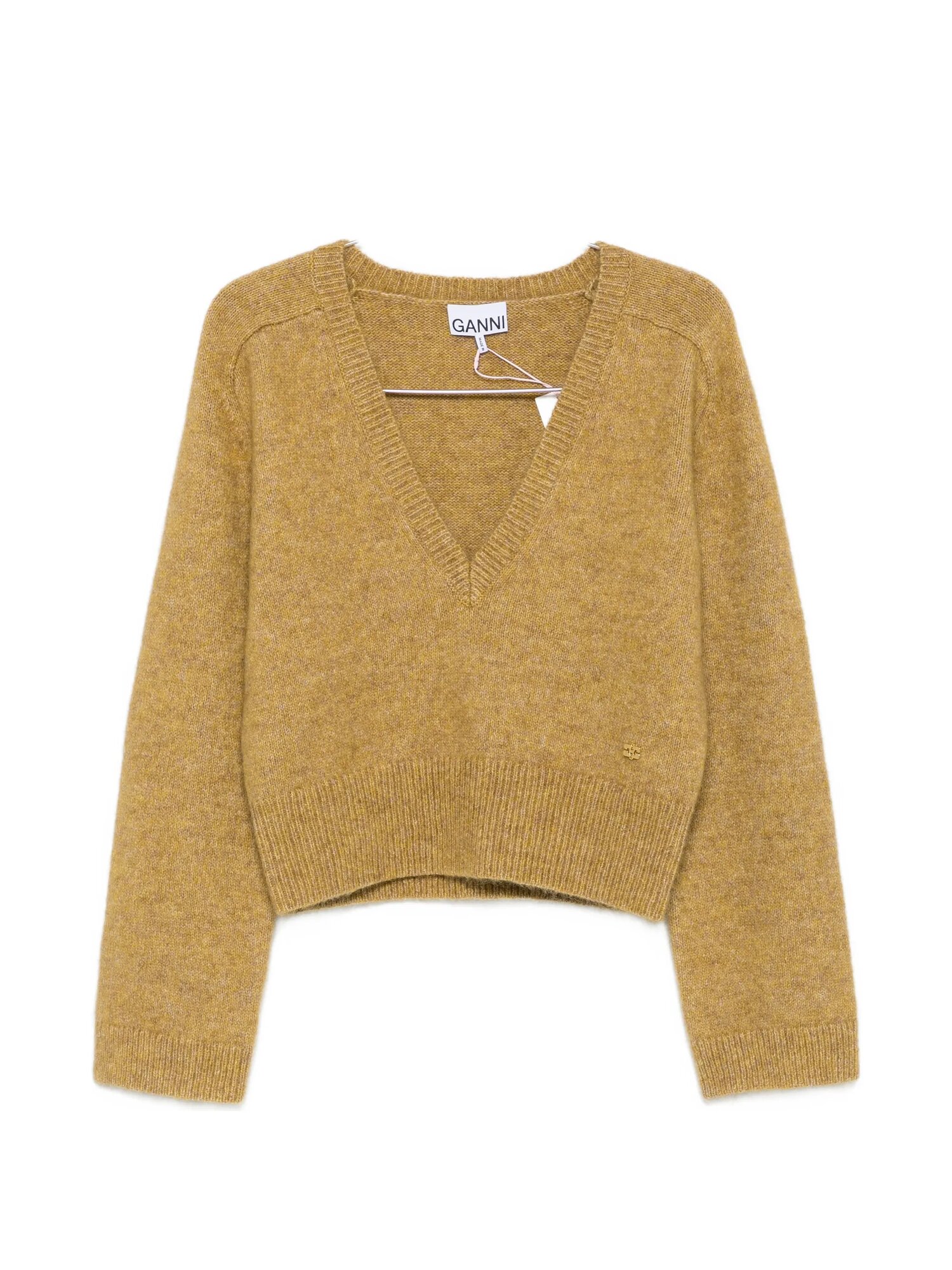 Свитер Ribbed-trim V-neck sweater