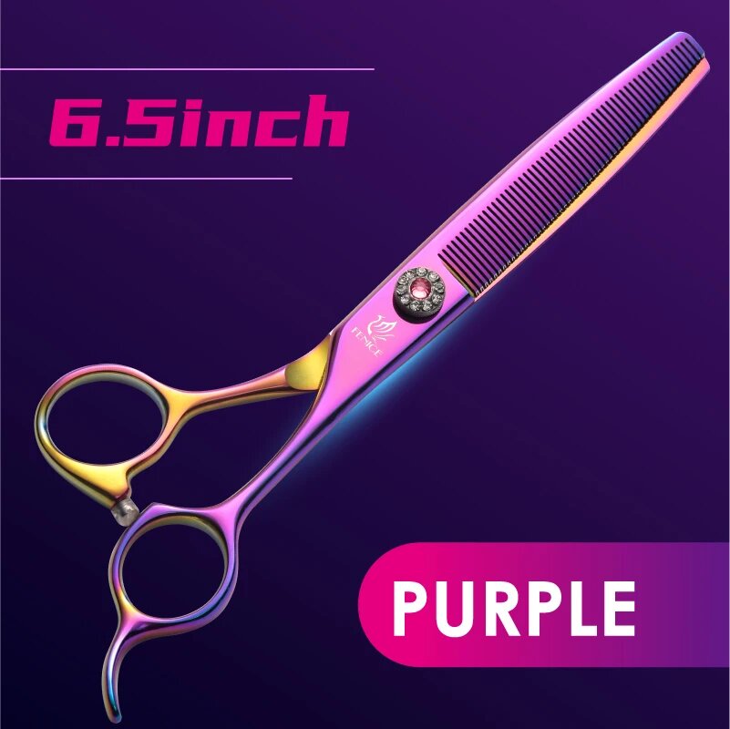 Ножницы для груминга Fenice 6.5 дюймов JP440C для собак и кошек, филировочные ножницы для стрижки шерсти животных
