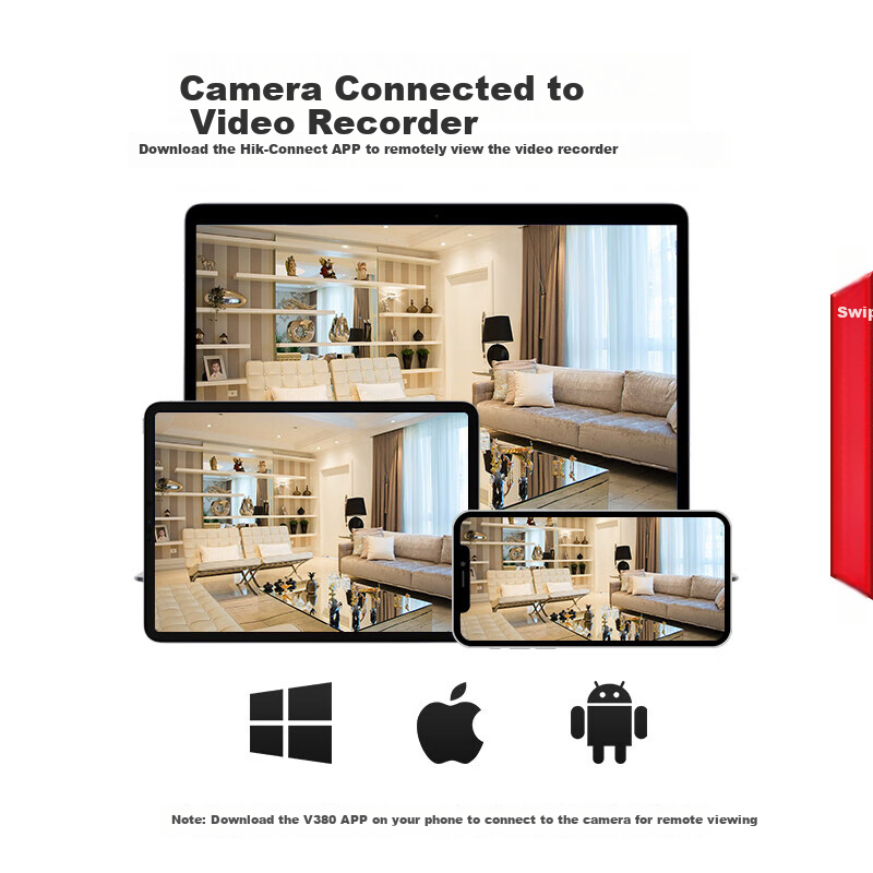 HIKVISION 4 МП инфракрасная камера с ночным видением для внутреннего и наружного использования 30 м ночного видения