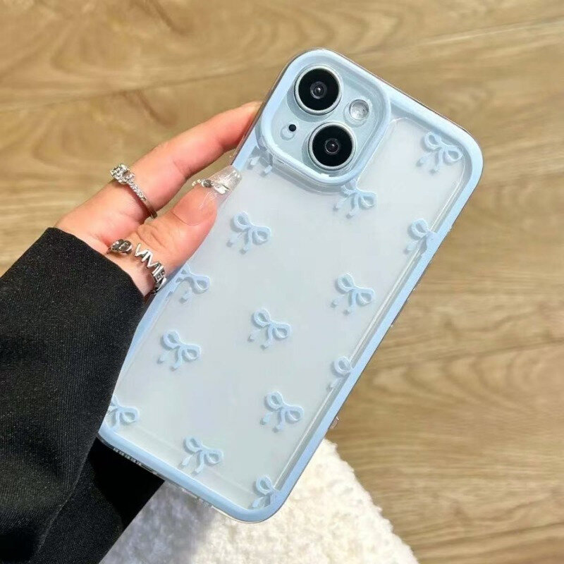 Чехол для iPhone 13 Mini, полное покрытие с узором "бант", креативный легкий роскошный защитный чехол, мягкий, противоударный, цвет Mixed Color 2