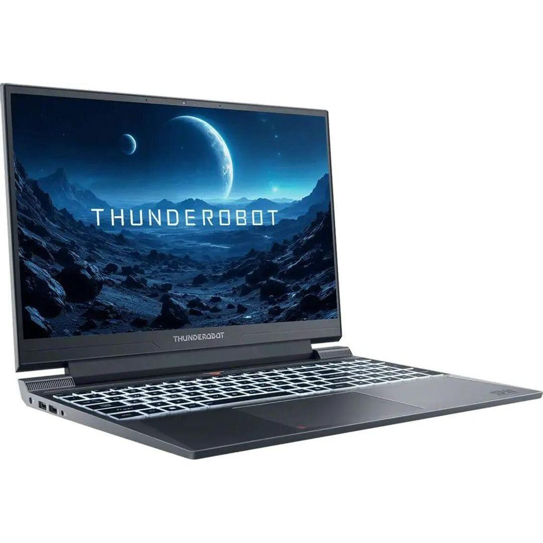 Ноутбук игровой THUNDEROBOT 911 X Wild Hunter G2D, 15.6", IPS, Intel Core i5 12450H 2ГГц, 8-ядерный, 16ГБ 512ГБ SSD, NVIDIA GeForce RTX 4050 для ноутбуков - 6 ГБ, FreeDOS, серый [jt009a00kru]