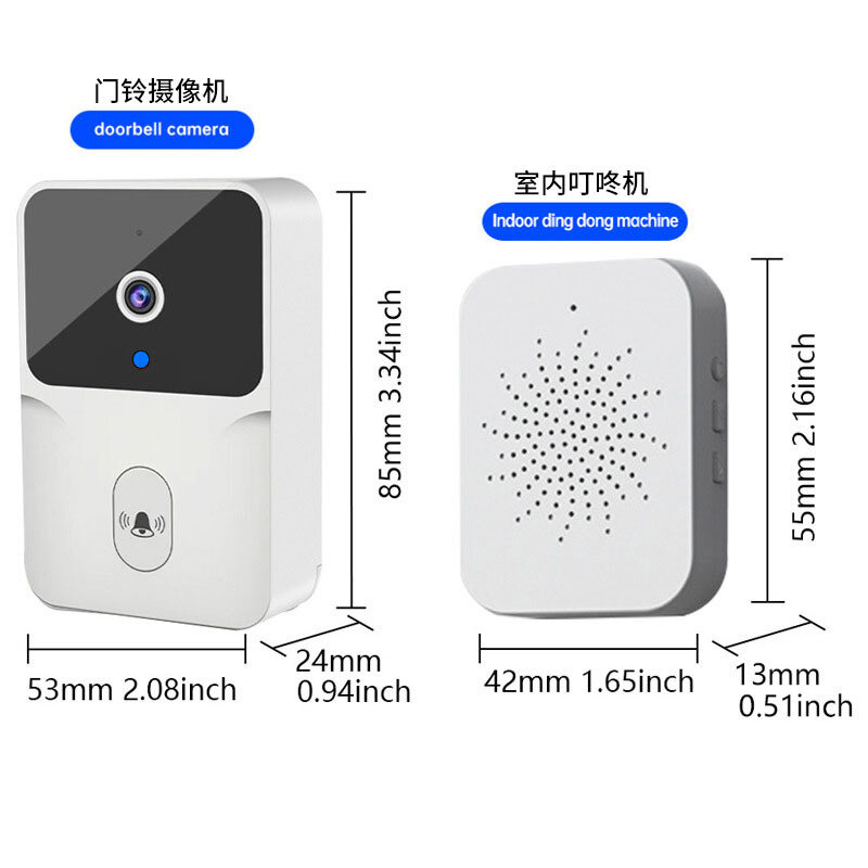 Умная видеодверь HKC-M8 с Wi-Fi, ночным видением и двусторонней аудиосвязью