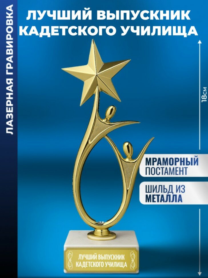 Статуэтка человечки "лучший Выпускник кадетского училища"