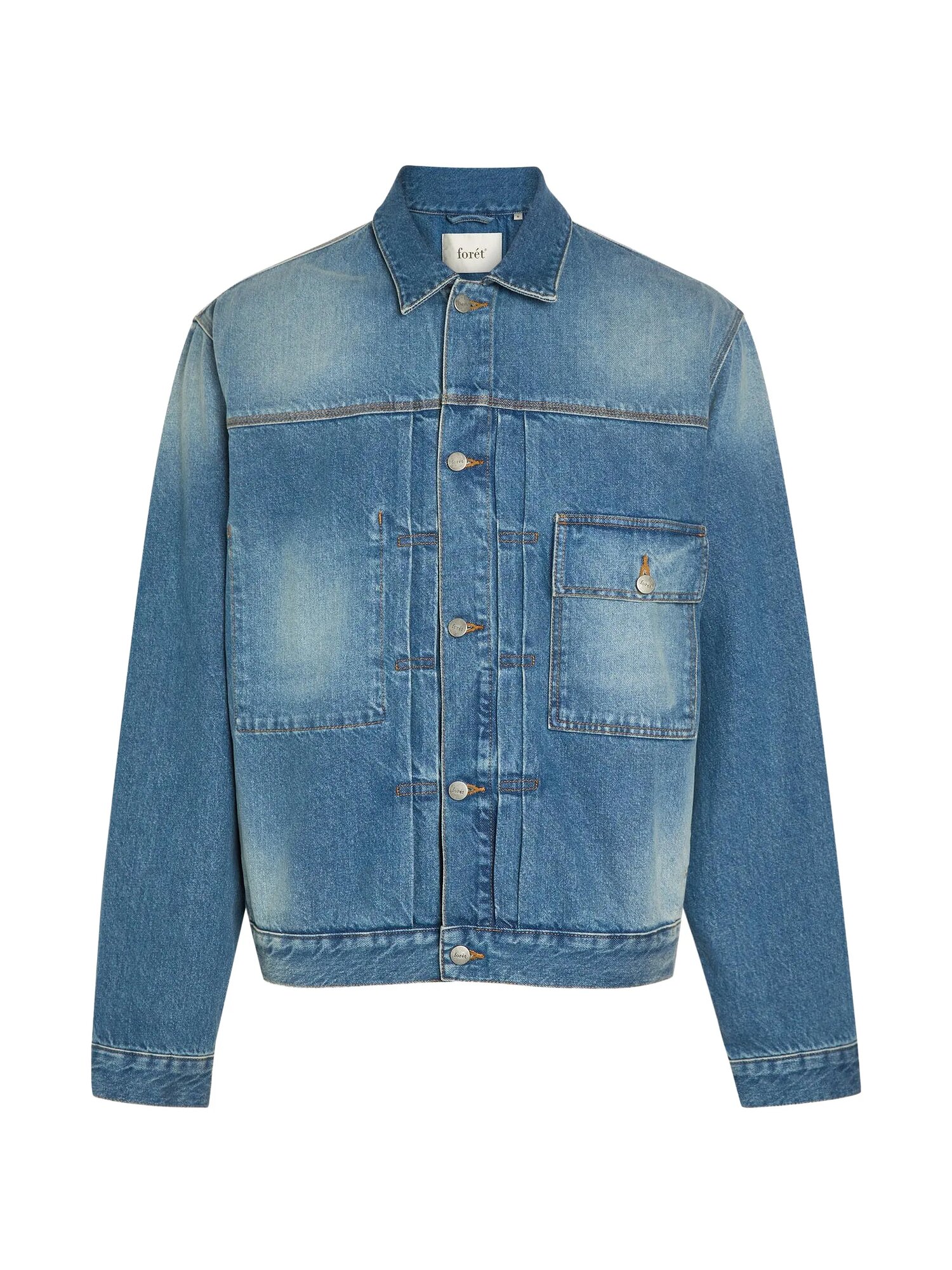 Куртка Hazy pleated chest-pocket denim jacket