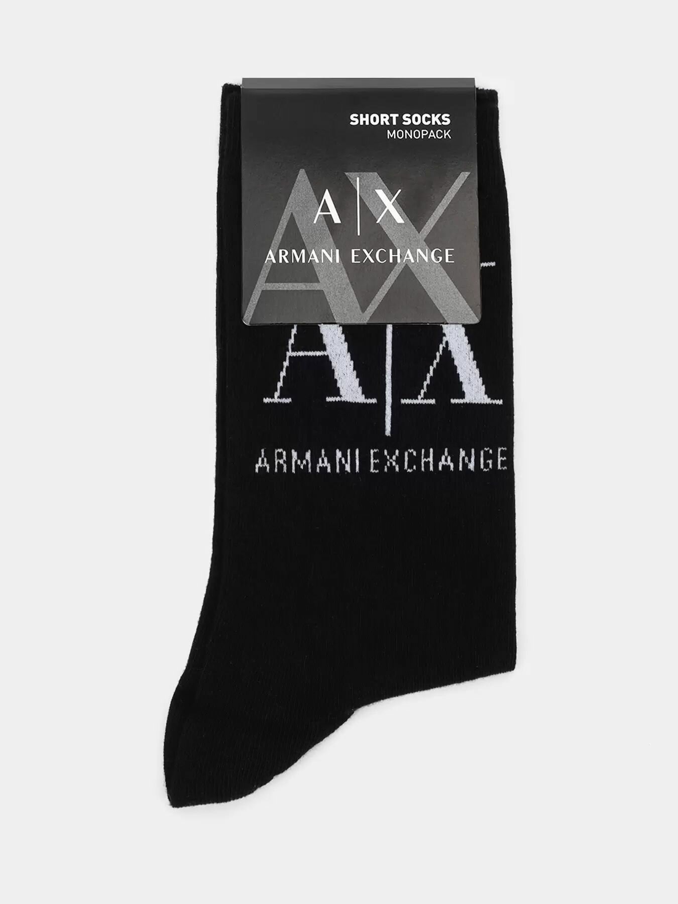 Носки Armani Exchange, размер Б/Р, черный