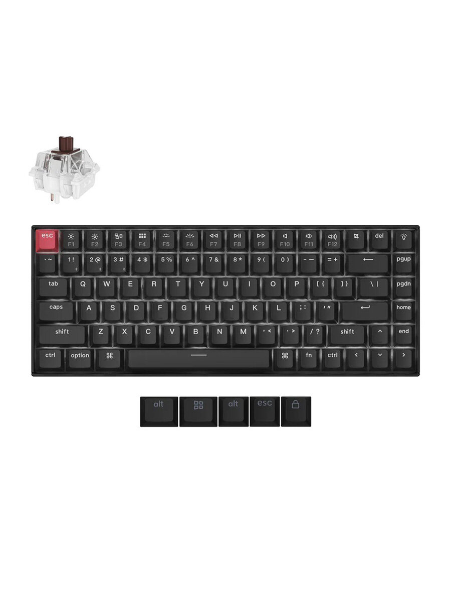 Клавиатура Keychron K2 QMK (Ver.3) Wireless White Backlight (Keychron Super Brown Switch)