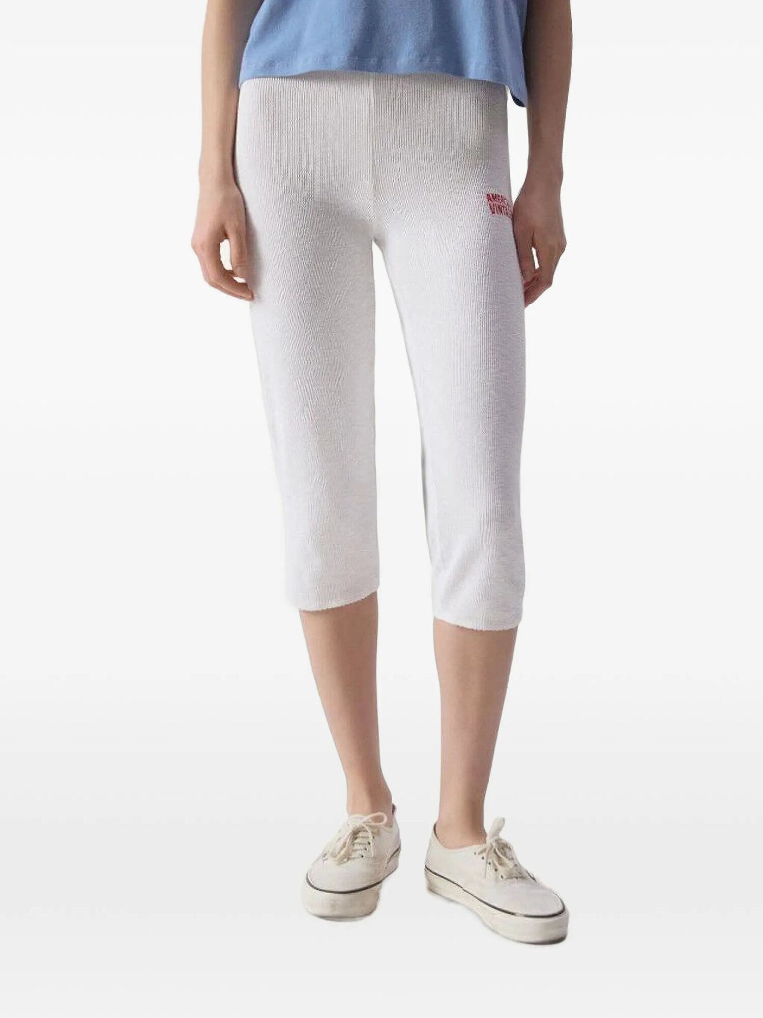 Брюки Yruki ribbed cropped trousers