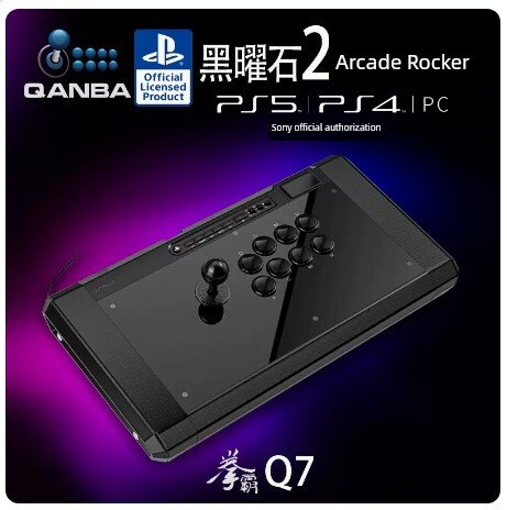 Комплект QANBA Q7 Obsidian 2 для аркадных боевых игр, совместимый с PS5/PS4/PC, Street Fighter 6 и Tekken 8