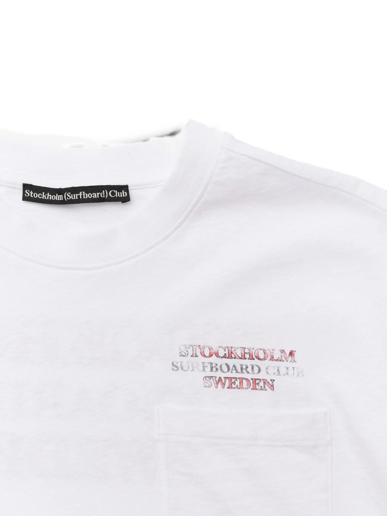 Футболка Stockholm (Surfboard) Club Pocket Tee T-shirt, размер 48, бежевый/белый — фото 1