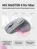 Logitech Мышь MX Master 4 For Mac, серебристый