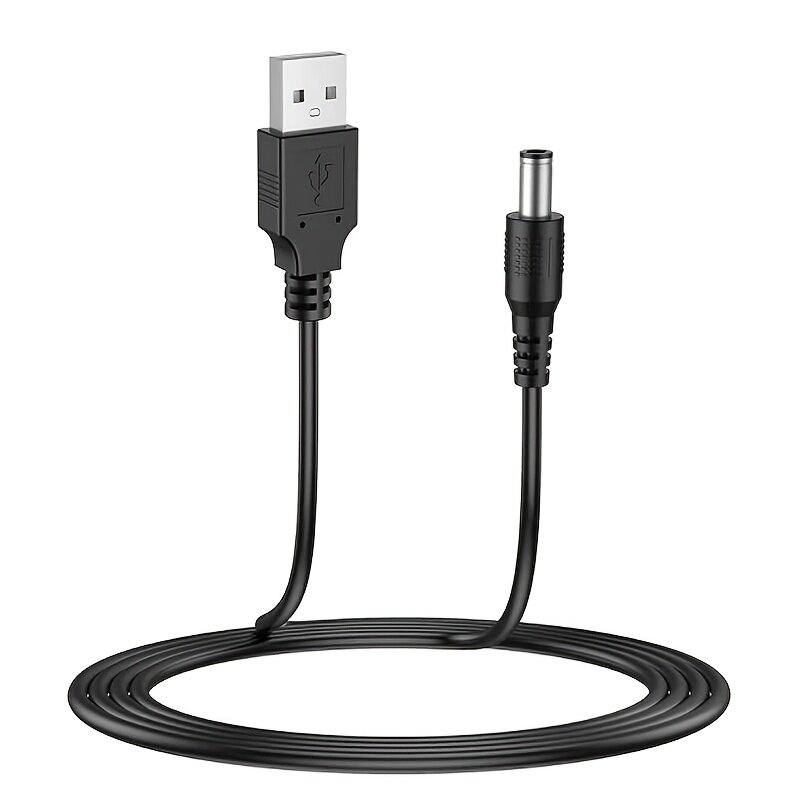 8-в-1 адаптер питания USB 5V → DC 12V, USB Type-A → DC 12V трансформатор, кабель питания USB, для компьютеров и периферии, длина 1 м