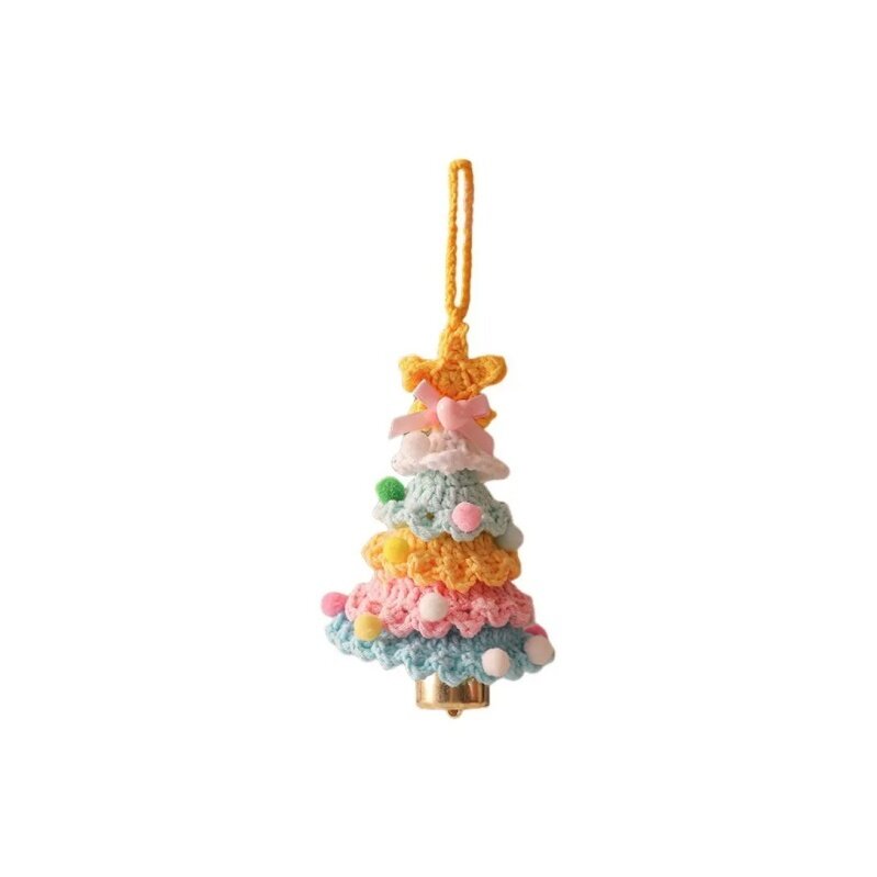 Abay Пряжа Crochet Рождественские деревья Украшение Плюшевые брелки H23см