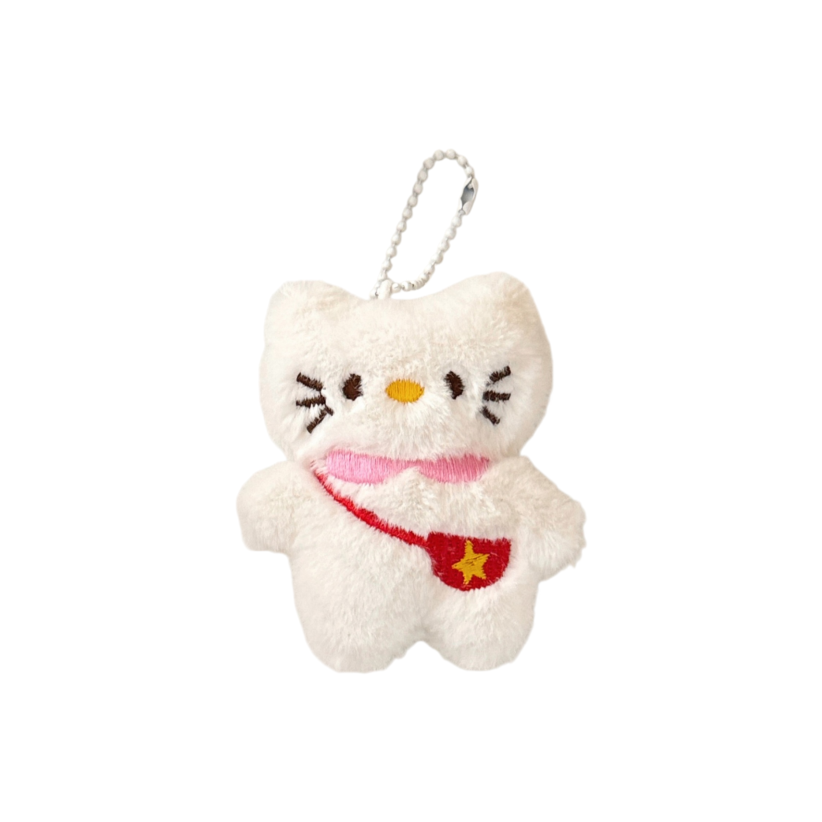 MENGSHUQI Cute Animal Красный Шарф Украшение Мягкие брелоки-игрушки Высота 10 см