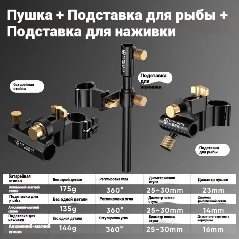 Универсальный набор для рыболовного кресла (3 предмета)