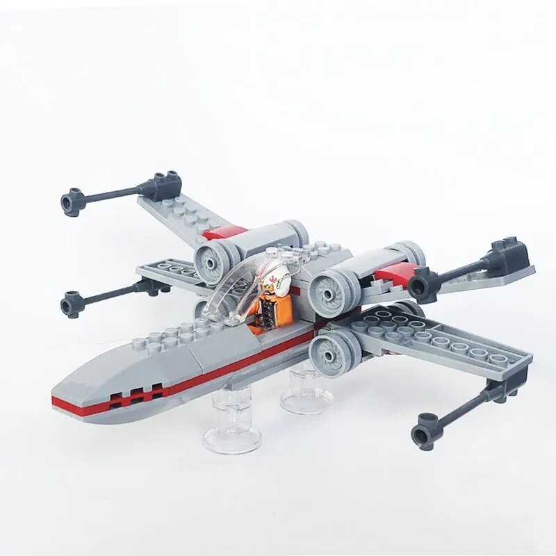 Совместим с набором конструкторов Lego Star Wars Mini fighters 75128 TIE Advanced Prototype, игрушки для детей в качестве подарков