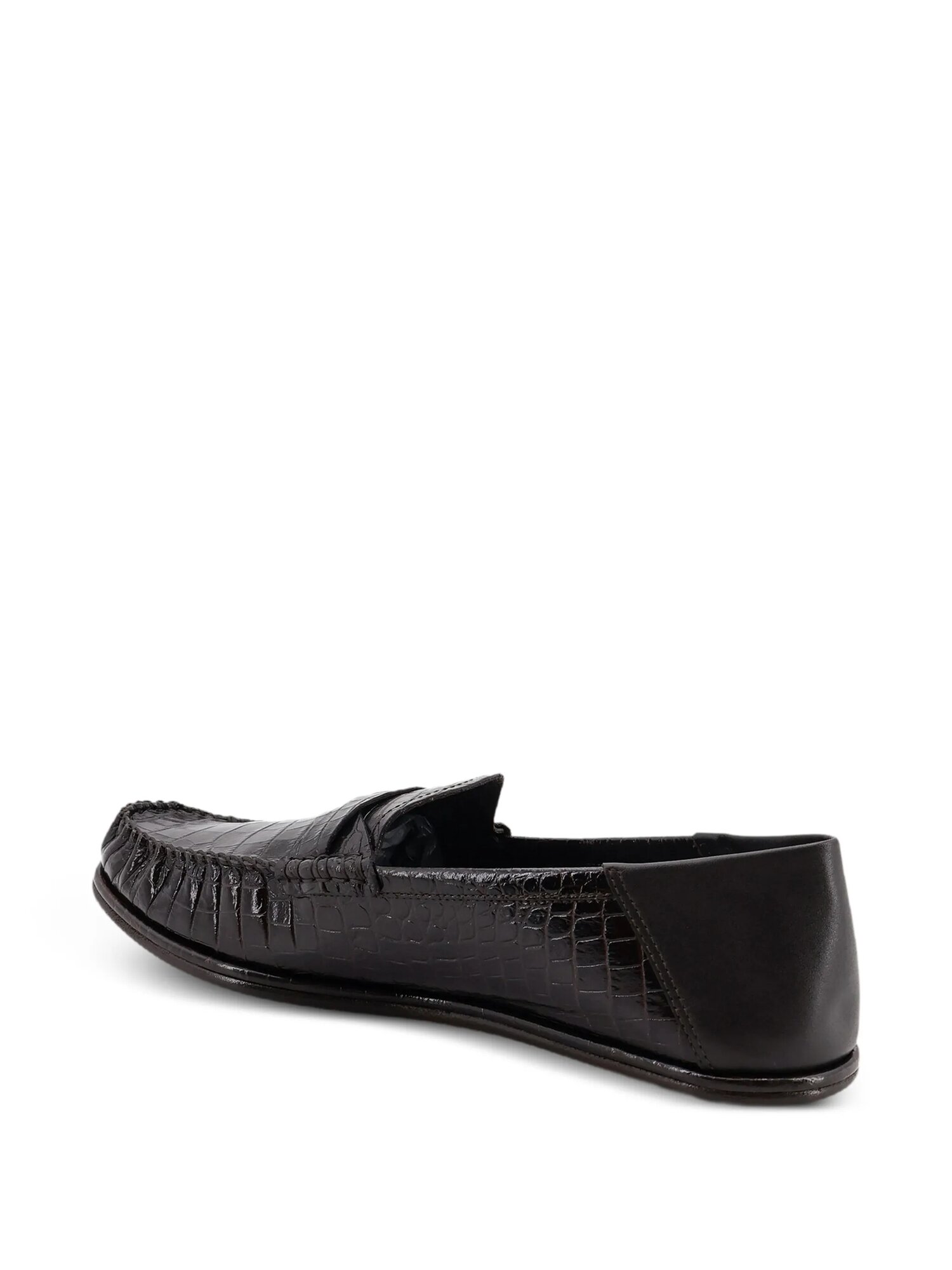 Лоферы Tom Ford Crocodile-effect penny loafers, размер 44 — фото 1
