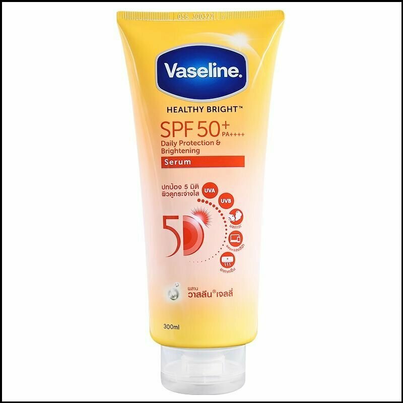 Vaseline Солнцезащитный крем для тела с защитой от ультрафиолета для мужчин и женщин, отбеливающий кожу, 300 мл защита от солнца отбеливающий эффект