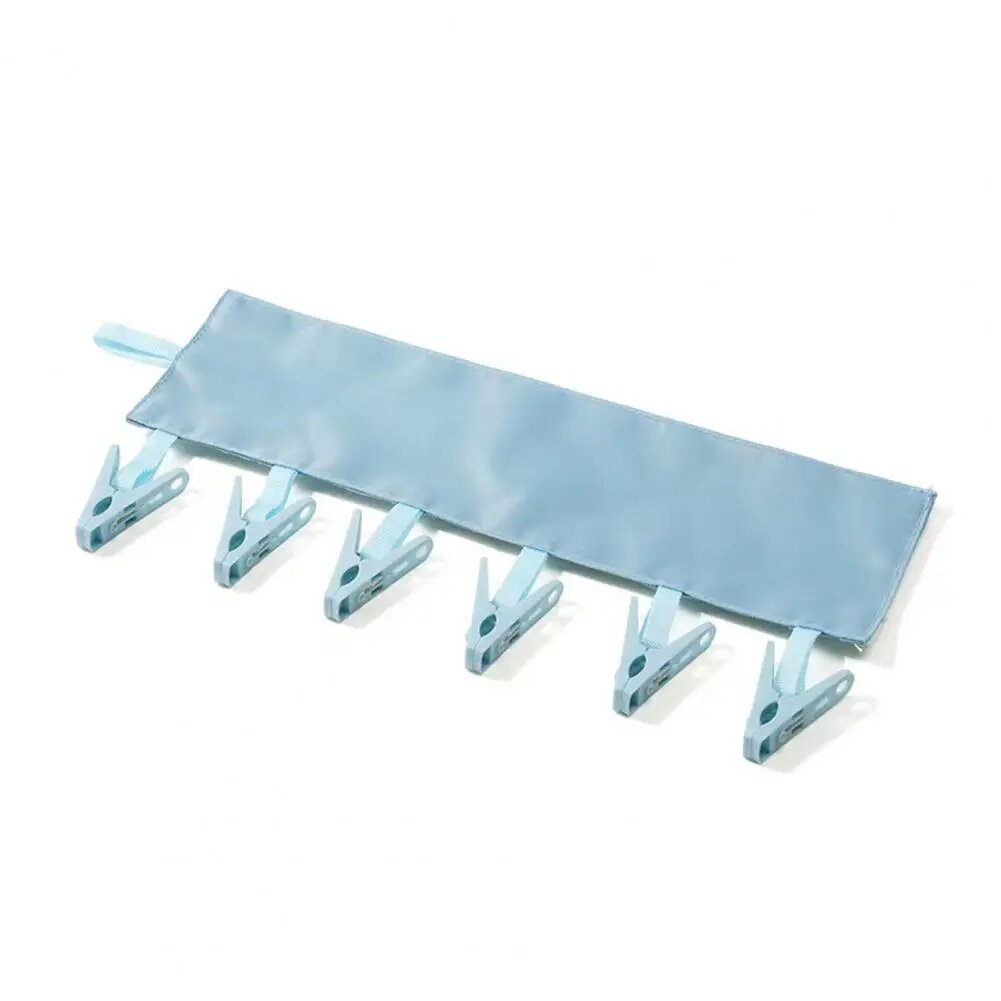 Складные зажимы для вешалок 6 шт Blue