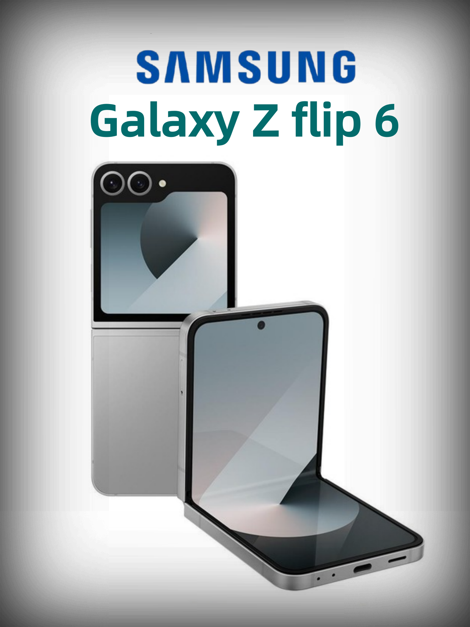 Смартфон Samsung Galaxy Z Flip6 12/256 ГБ, nano SIM + eSIM,100% Поддержка русского языка совершенно новый серебристый