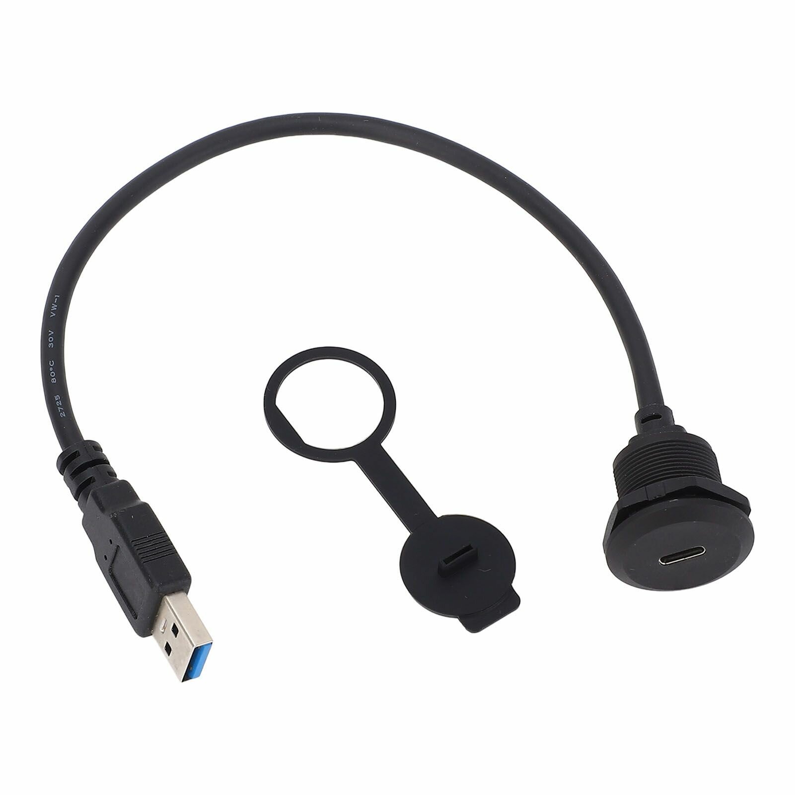 Кабель 30CM Type C USB с резьбой 13/16in, пылезащитной крышкой, для транспорта