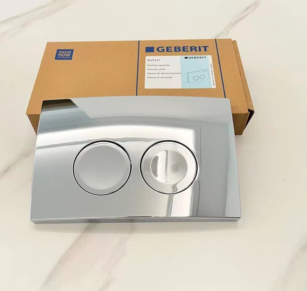 Смывная клавиша Geberit Delta 21 115.125.21.1 хром глянец