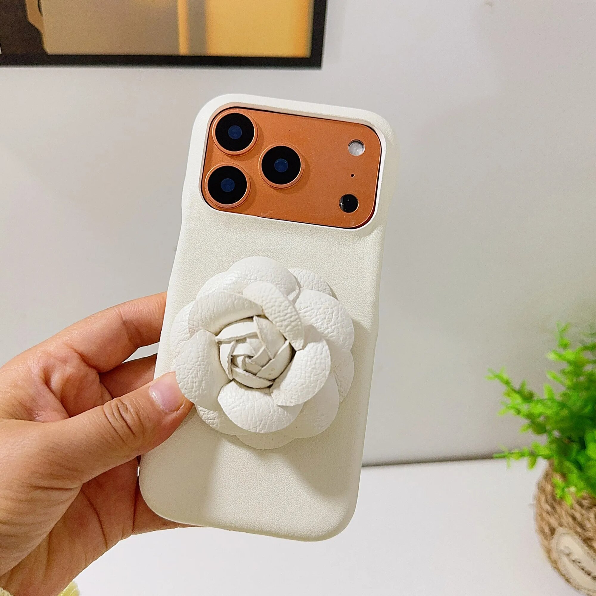Модный чехол из искусственной замши с цветочным узором для iPhone 17, 16, iPhone17 Про Макс, BAI-BAI